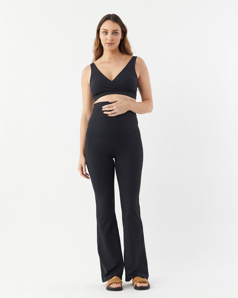 Cross Wrap Nursing Bra - Black